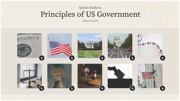 Quick Guide to Principles of US Government