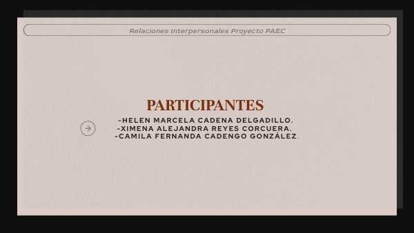 PROYECTO FINAL PAEC | Genially
