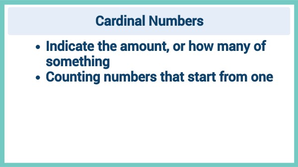 Numbers Slide | Genially