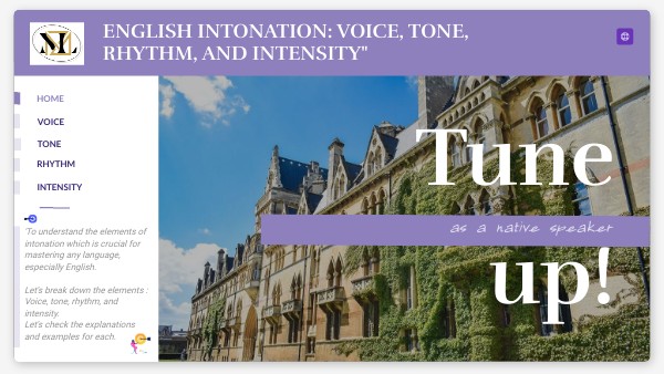 INTONATION ELEMENTS ADVANCED C COURSE | Genially