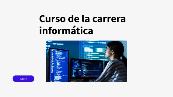 Curso sobre la carrera informatica