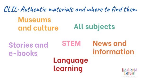 CLIL: authentic materials and where to find them