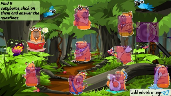 Capybaras' summer questions | Genially