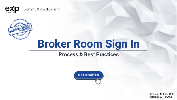 Broker Room Sign In 2.0 (Process)