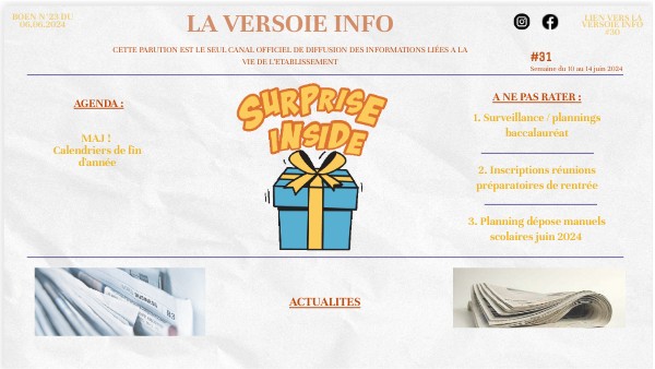 LA VERSOIE INFO 31 | Genially