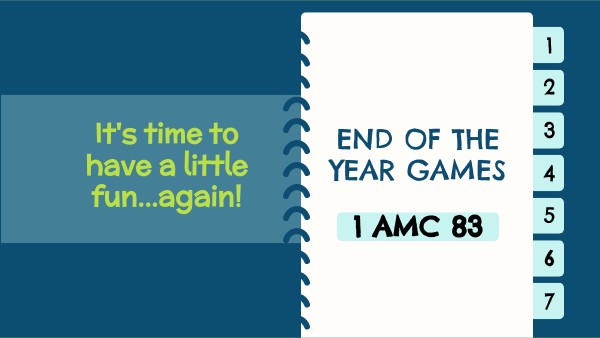 1AMC end of the year games | Genially