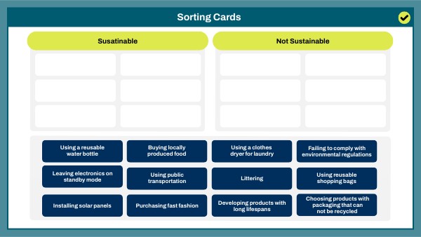 Sorting Cards | Genially