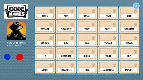 Jeu : Code Names 1ES Révision | Genially