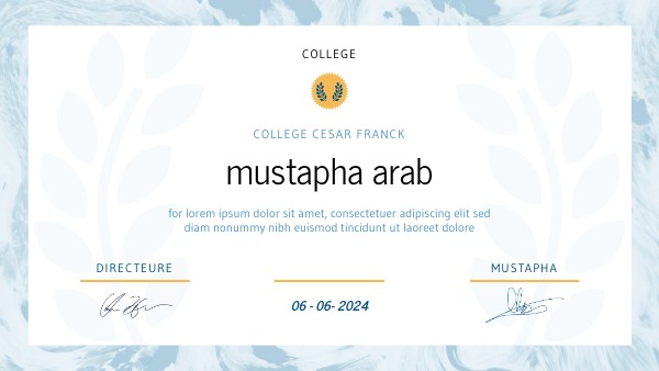 Certificat Moderne
