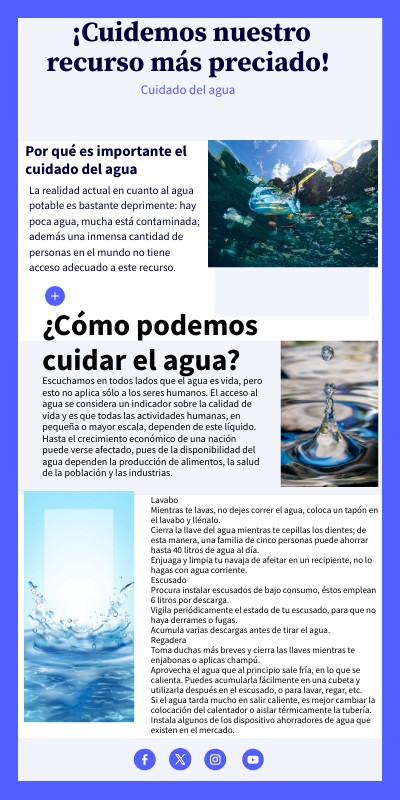 Infografía del agua | Genially