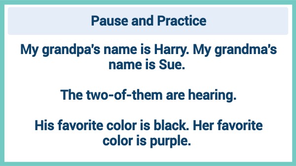 Pause and Practice 1