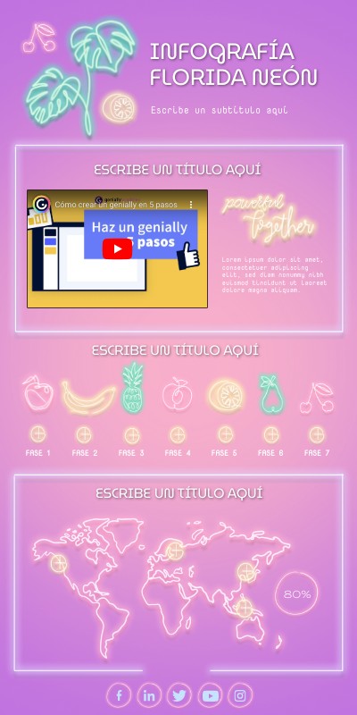 Infografia Florida Neon | Genially