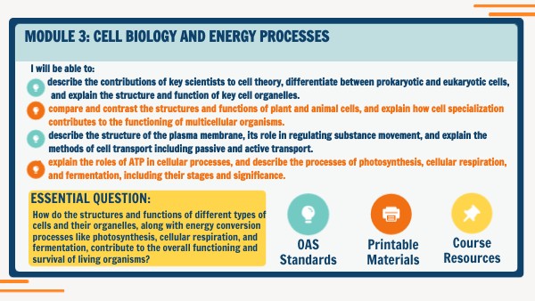Bio: Module 3 Landing