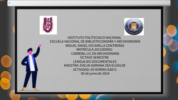 Presentación Norma ISAD GProyección