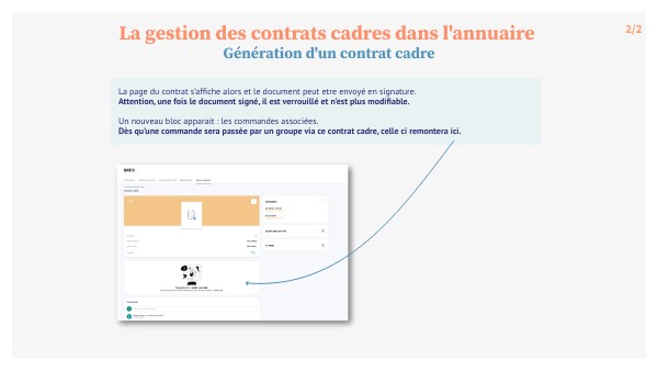 GESTION 2/2 - LES CONTRATS CADRES | Genially