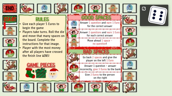 SANTA BOARD GAME G1 DECEMBER