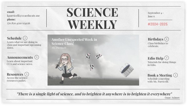 SCIENCE WEEKLY