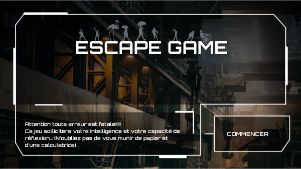 FACTORY ESCAPE GAME