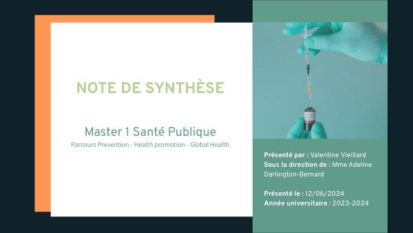 Note de synthèse | Genially