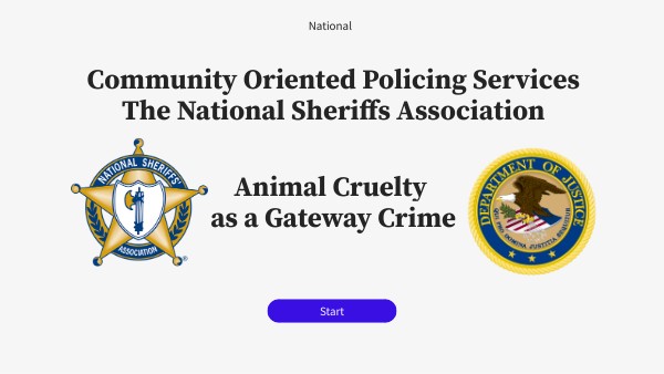 Animal Cruelty as a Gateway Crime