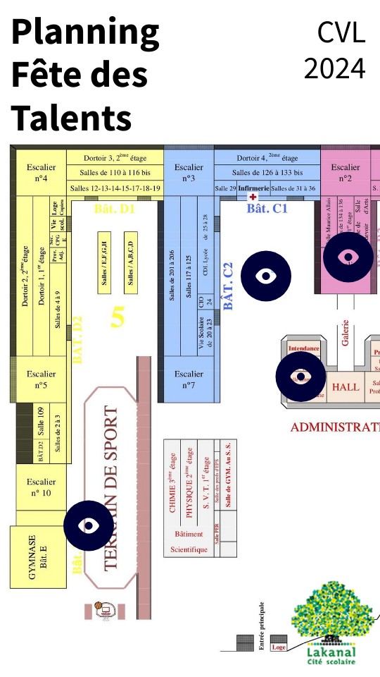 Planning Fête des Talents