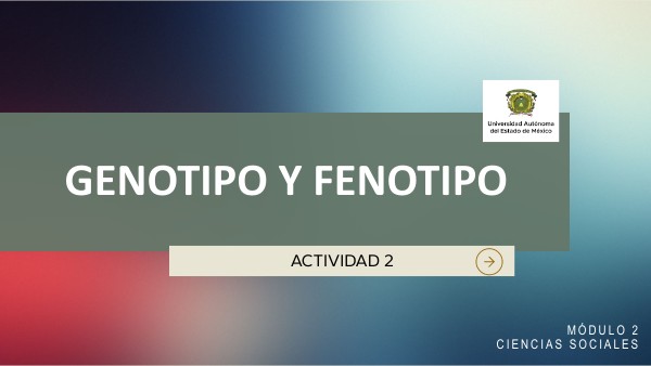 actividad 2. genotipo y fenotipo, cs | Genially