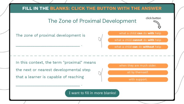 ZPD Fill in the Blank