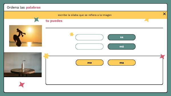 Ordena las silabas | Genially