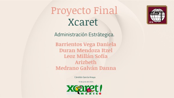 Proyecto Final Xcaret | Genially