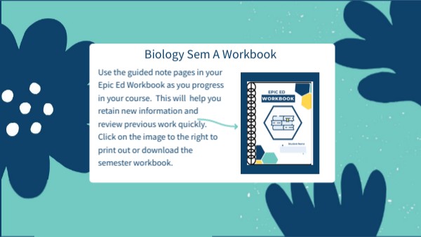 Bio A Sem Workbook | Genially
