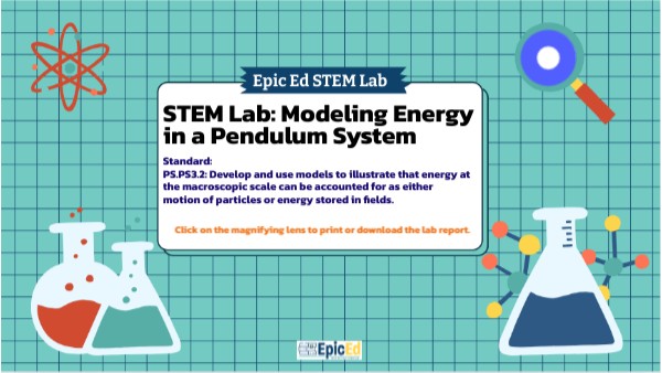 PS B 3 STEM Lab: Energy Conversions in a Pendulum