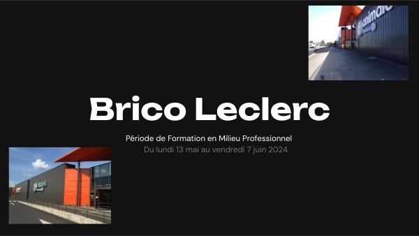 BRICO LECLERC 2024 | Genially