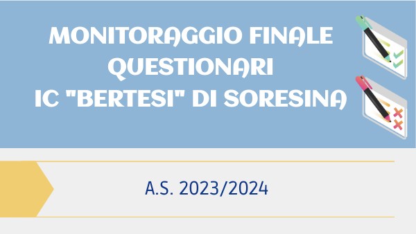 Monitoraggi finali IC Bertesi 2024