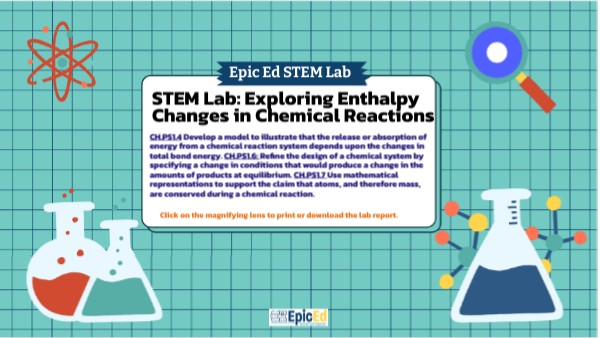 CH B 3 STEM: Enthalpy Changes