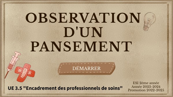Observation Pansement AS | Genially