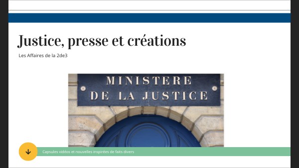 Justice presse et créations | Genially
