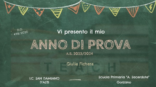 Vi presento il mio anno di prova - Giulia Fichera