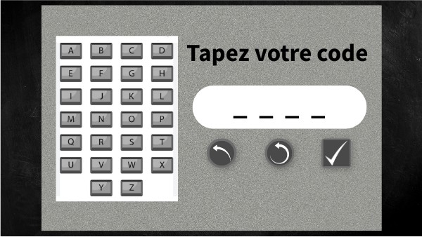 Cadenas code 4 lettres | Genially