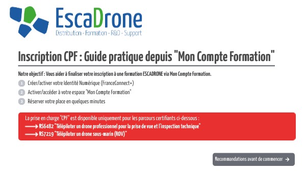 Procédure pour demande de prise en charge CPF