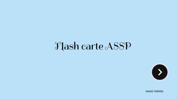 flash carte ASSP