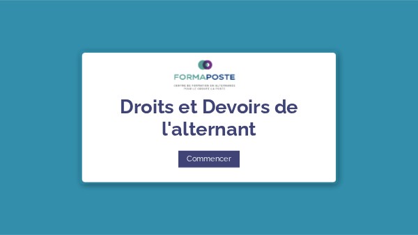 Cours - Droits et Devoirs de l'alternant