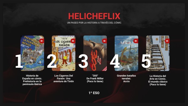 Helicheflix. Un paseo por la historia a través del Cómic | Genially