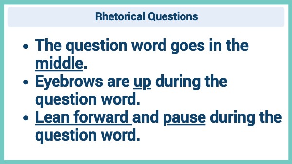 rhetorical questions