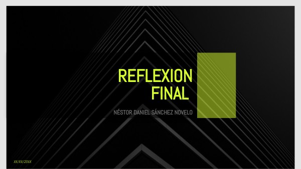 Reflexion final genially