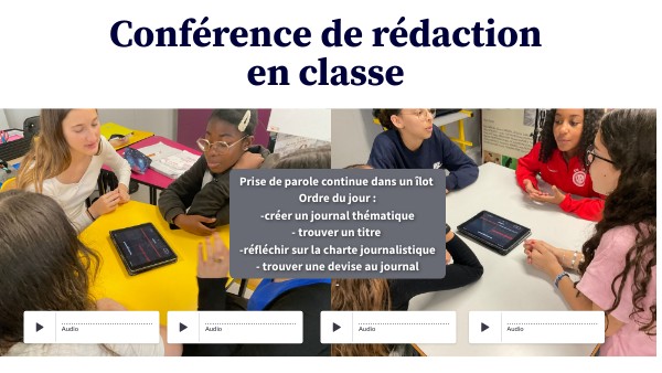 Conférence de rédaction | Genially