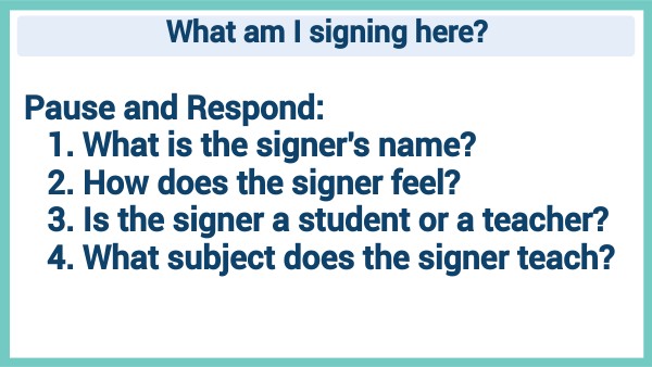 Pause and Respond | Genially