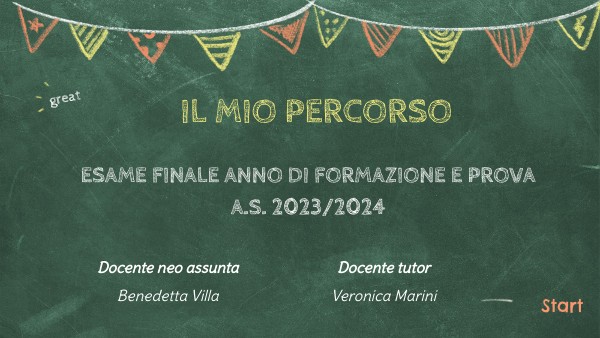 Presentazione esame finale anno di formazione e prova