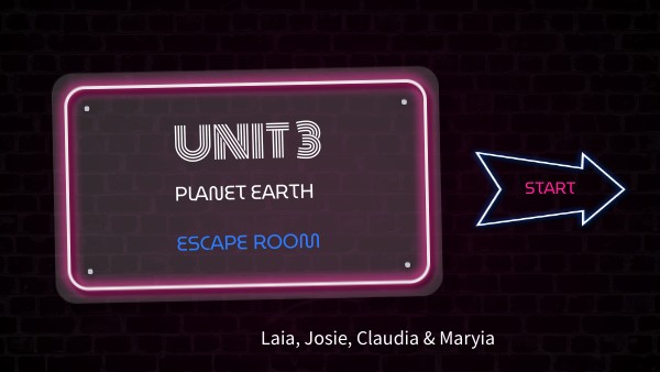 Escape Room Unit 3 | Genially