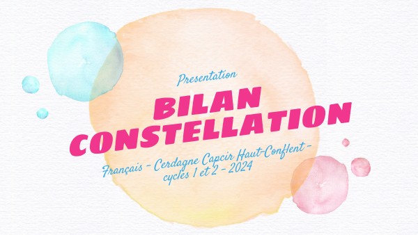 bilan constellation | Genially