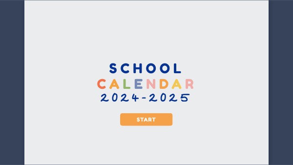 School calendar 24-25 | Genially